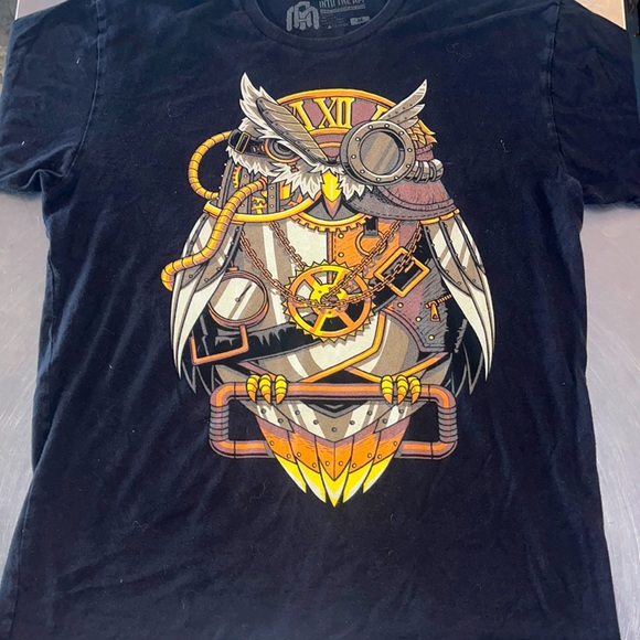 Shirts | Medium Into The Am Steampunk Owl Tshirt | Poshmark